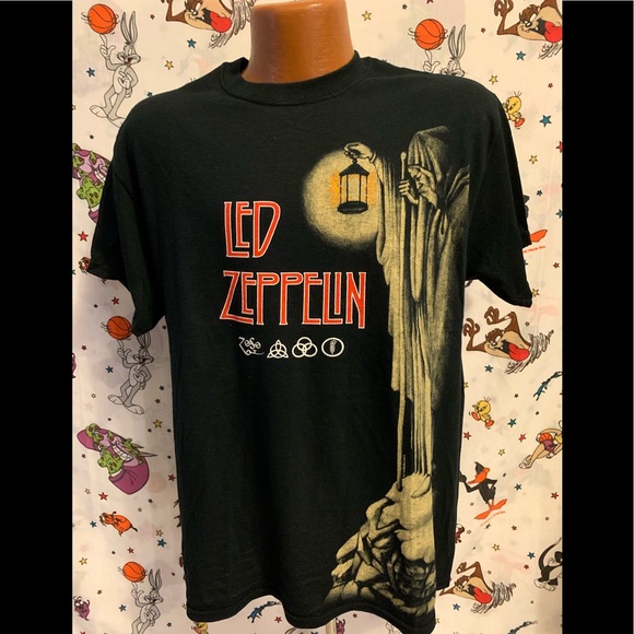 Shirts | Vintage Led Zeppelin Graphic Tee Size Medium | Poshmark